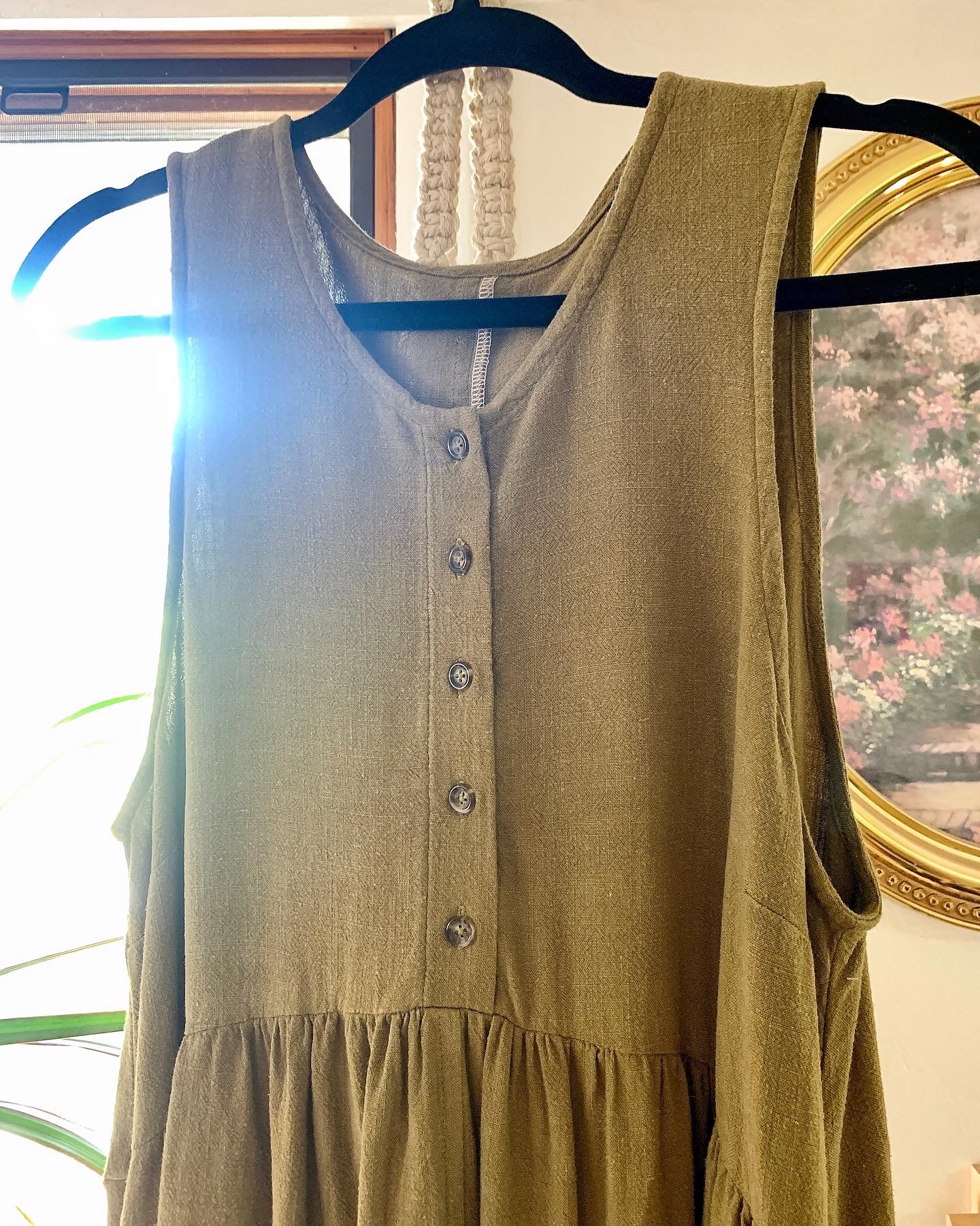 Hand-Embroidered Lisa Dress featuring Fabric + Flow